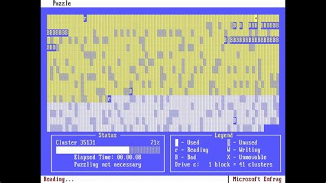 Bitmap File Will Not Defrag