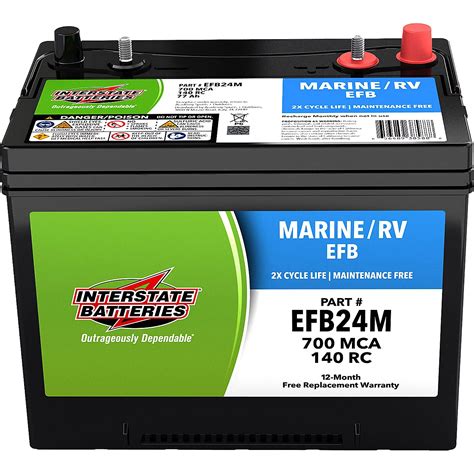 Interstate Batteries Deep Cycle Group 24 Efb Battery Academy