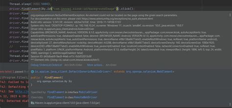 FindElement Shows An Error How Can I Fix It Issues Bugs Appium Discuss