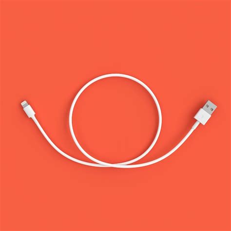 Premium Photo Usb Cable On Coral