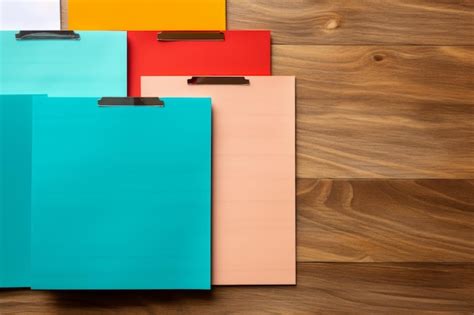 Premium Photo Organized Elegance A Glimpse Of Turquoise Files And