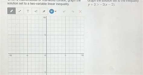 Answered Solution Set To A Two Variable Linear Inequality 10 T 5 10 0
