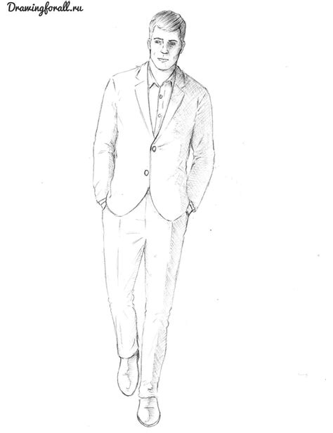 Человек карандашом в полный рост 61 фото