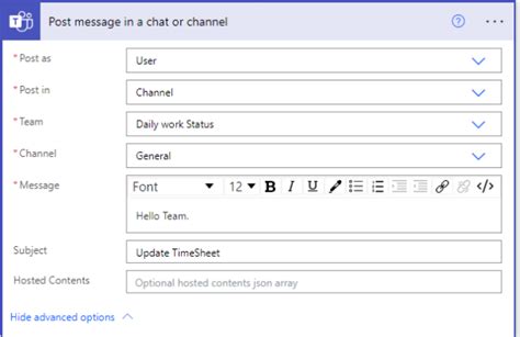 How To Post Scheduled Messages In Microsoft Teams Using Power Automate Crmonce