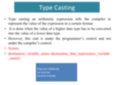 Solution Type Conversion And Type Casting Object Oriented Design