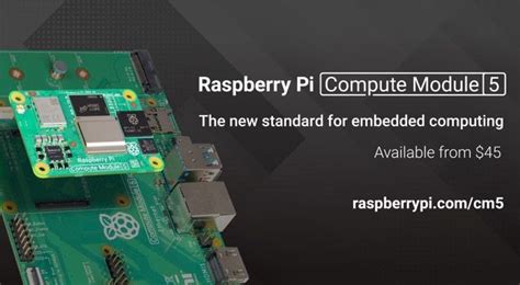 Introducing Raspberry Pi Compute Module 5 — The New Standard For Embedded Computing On Sale Now