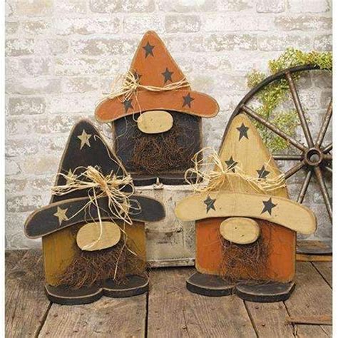 Wood Standing Fall Gnome 18 3 Asstd The Fox Decor Fall Wood