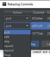 Git How To Do Interactive Rebase With Intellij IDEA Stack Overflow