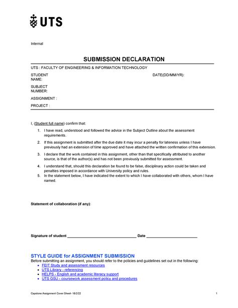 Submission Declaration 2 Capstone Assignment Cover Sheet 18222 1