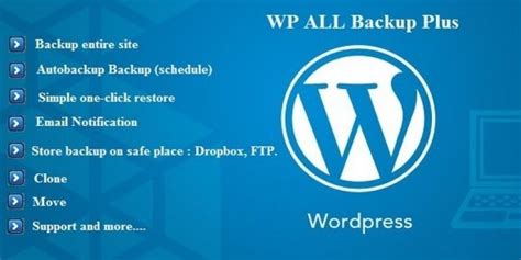 WP All Backup Plus WordPress Plugin By Walkeprashant Codester