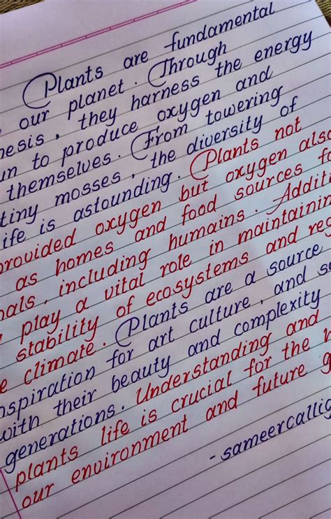 Beautiful Cursive Handwriting