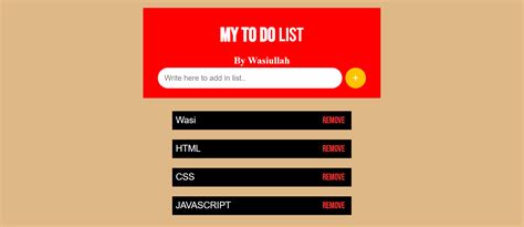 GitHub Wasiullah1 TODO List JS My To Do List Developed On HTML CSS JavaScript
