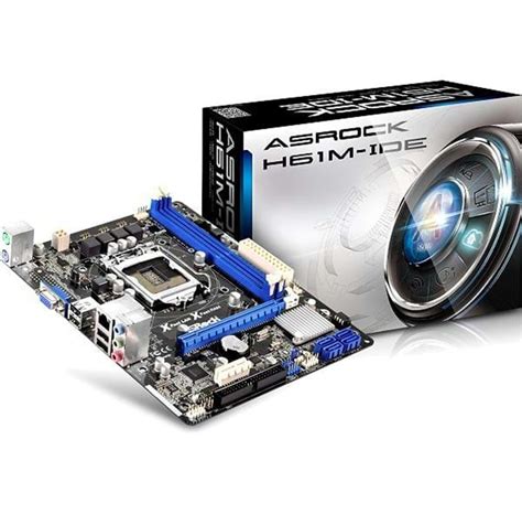 Asrock H61m Ide Bundkort Intel H61 Express Intel Lga1155 Socket Ddr3 Ram Micro Atx