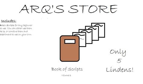 Second Life Marketplace Book Of Scripts Volume 1