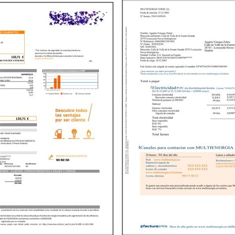 Layout Examples Of Invoices From Several Marketers These Images Show Download Scientific