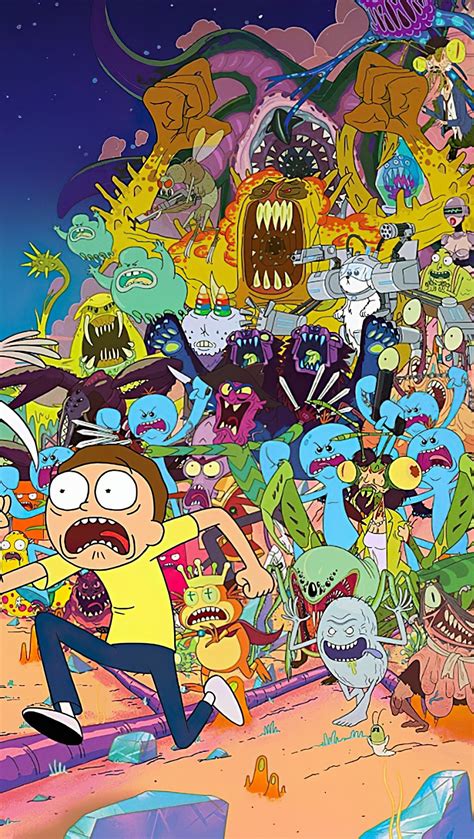 Todos Los Personajes De Rick Y Morty Fondo De Pantalla 4k Hd Id5642