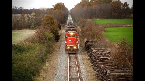 Rare Cn Dash 8 Duo Leads Cn M334 Down The Edgewood Cutoff Youtube
