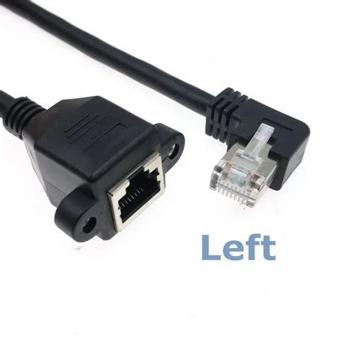 60 Cm Right Angle Cable Ethernet Cable Rj45 Male To Female Network