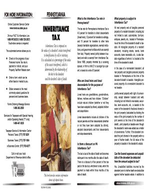 PA Inheritance Tax REV 584 Forms Publications Fill And Sign Printable Template Online