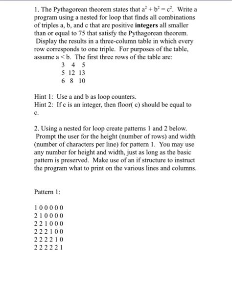 Solved The Pythagorean Theorem States That A Bc Writea Chegg