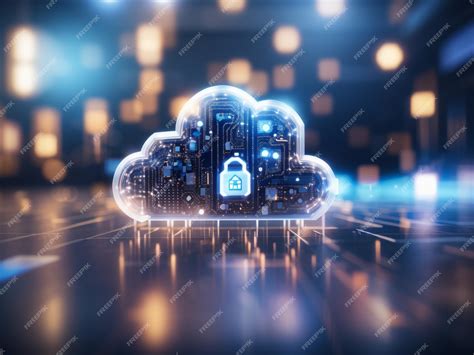 Premium Ai Image Sentinel In The Clouds Cyber Security Of Cloud Network With Generative Ai Edge