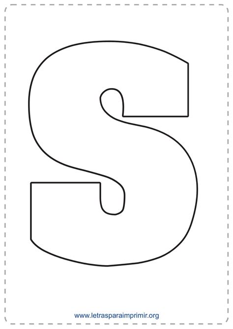 Letras S Para Imprimir Letras Para Imprimir