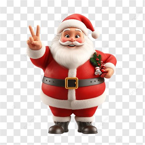 평화 표시를 들고 손을 흔드는 산타클로스 산타 클로스 휴일 응원 크리스마스 아이콘 Png 일러스트 및 이미지 에 대한 무료 다운로드 Pngtree