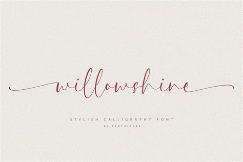 Willowshine Calligraphy Font A Script Font By Pen Culture Willowshine Calligraphy Font A Script Font By Pen Culture