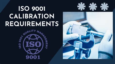 Iso 9001 Calibration Requirements Rj Quality Consulting