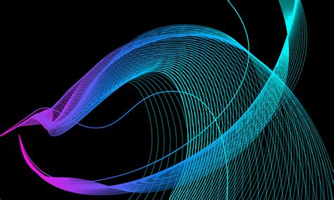 Abstract Wave Line Background With Beautiful Light Effect Vector Art At Vecteezy