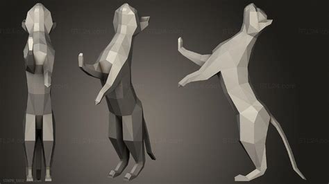 Figurines Simple Gato3 Stkpr 1802 3d Stl Model For Cnc