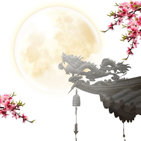节日元素 插画卡通小孩放孔明灯祈福中元节中秋节七夕 好图网