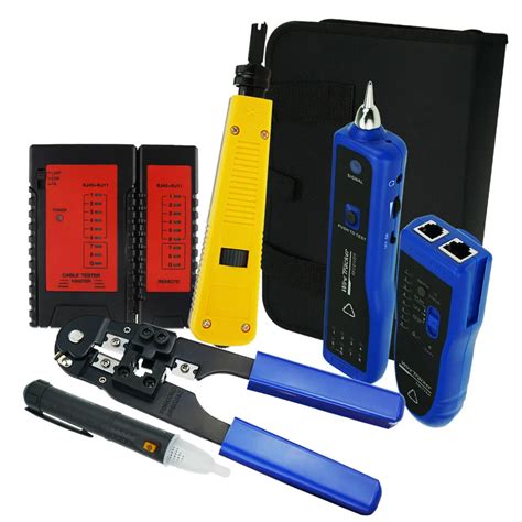 Network Diagnostic Tool Kit Voltage Detector Punch Tool Cable Crimper