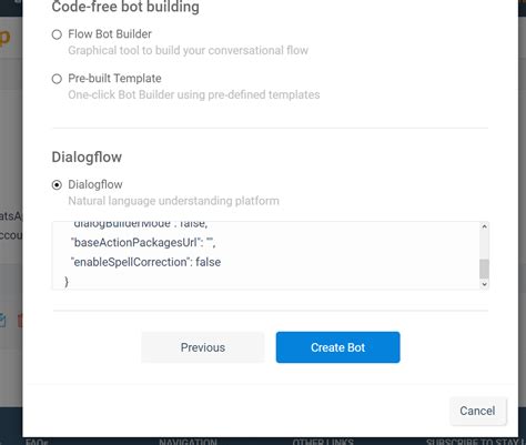 What Is The Json I Have To Put In Gupshups Dialogflow Json Stack