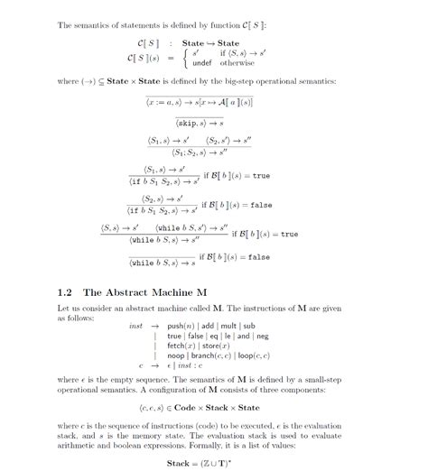 solved 1 language specification 1 1 the while language the