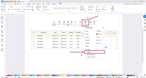 Edrawmax Guide Edit Gantt Chart Data