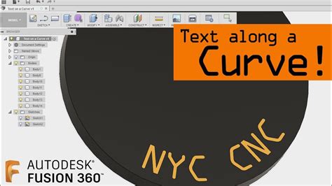 fusion 360 text tutorial multiprogramnerd