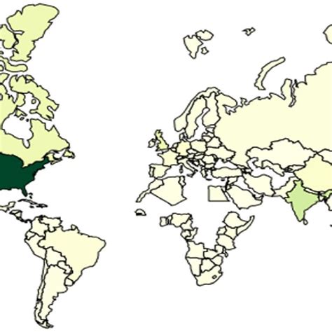 Geographic Visualization Of Github Repositories By Country Download Scientific Diagram