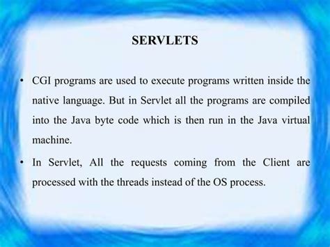 Java Servlets And Cgi Pptx