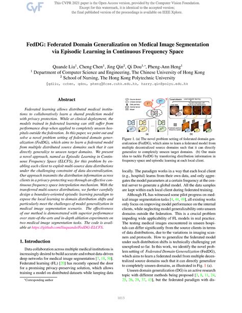 Liu Fed DG Federated Domain Generalization On Medical Image Segmentation Via Episodic CVPR 2021