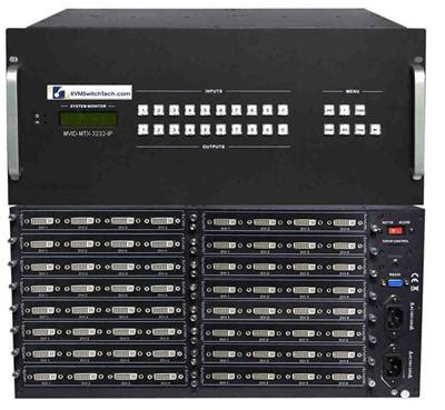 32x16 DVI Video Matrix Switch With RS232 IR And TCP IP Control