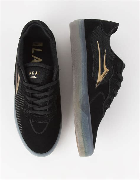 Lakai Essex Mens Shoes Black Gold Tillys