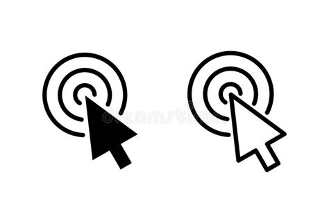 Click Icon Pointer Arrow Icon Cursor Icon Vector Stock Vector
