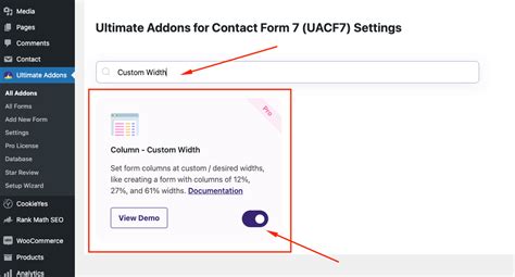 how to create custom columns for contact form 7 themefic