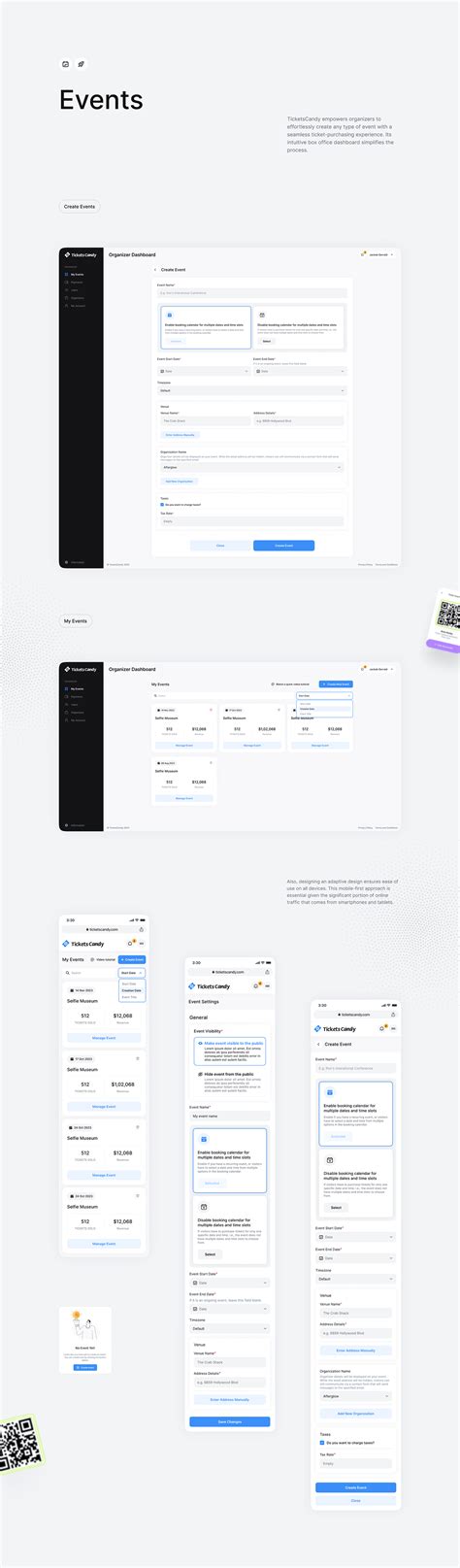 Ticketscandy Event Ticketing And Booking Ui Ux Design Behance