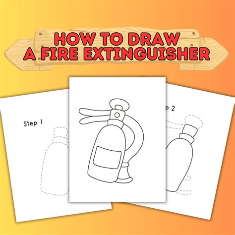 How To Draw A Fire Extinguisher