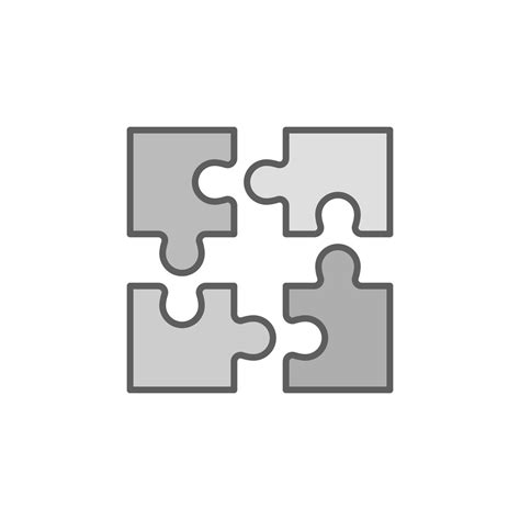 Four Puzzle Pieces Vector Concept Icon Vector Art At Vecteezy