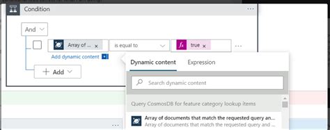 Dynamics Crm Query Cosmosdb And Return A Value If The The Output Value Matches Send This