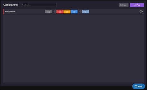 applications view shiftleft docs