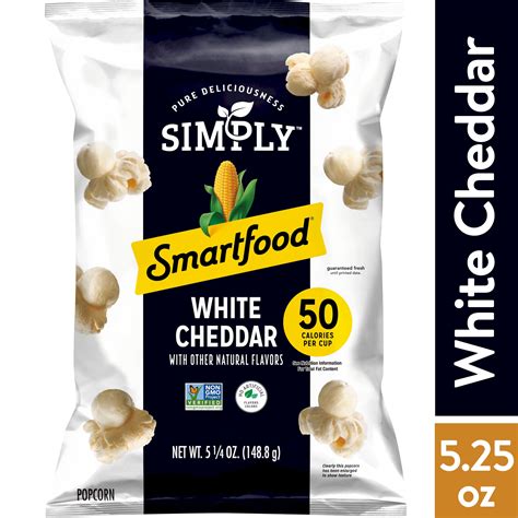 Simply Smartfood Popcorn White Cheddar 525 Oz